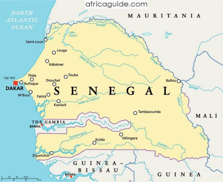 Senegal: relieve e hidrografía | La guía de Geografía