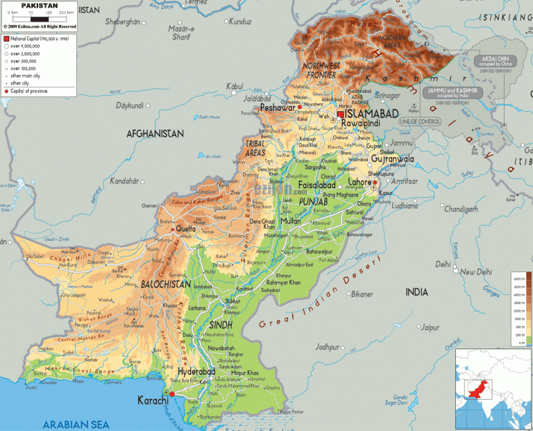 Pakistán: relieve e hidrografía | La guía de Geografía