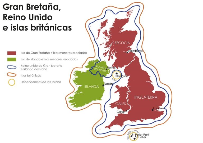 Diferencias entre Gran Bretaña, Reino Unido e Islas Británicas | La ...