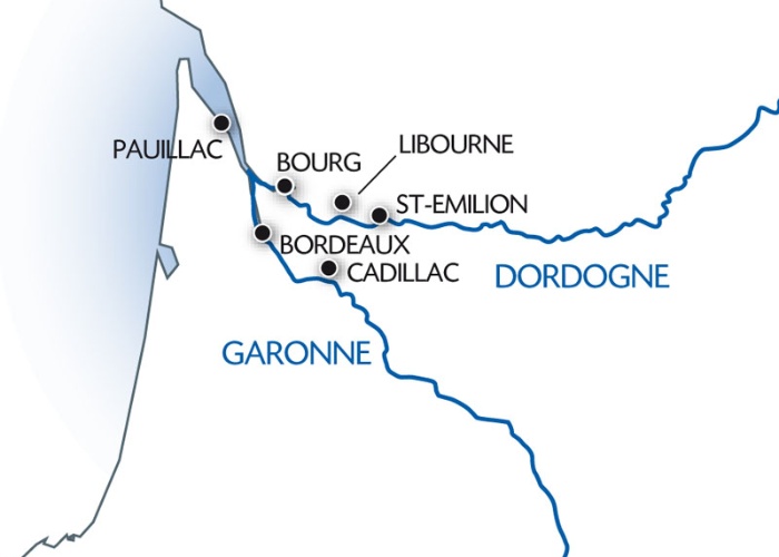Mapa Do Rio Garona