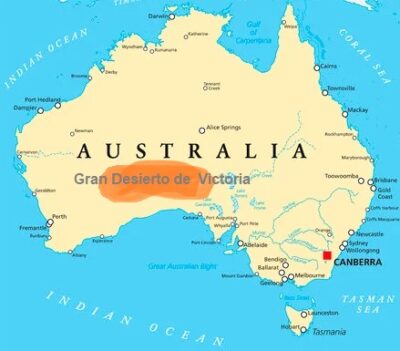 Gran Mapa Del Desierto Victoriano